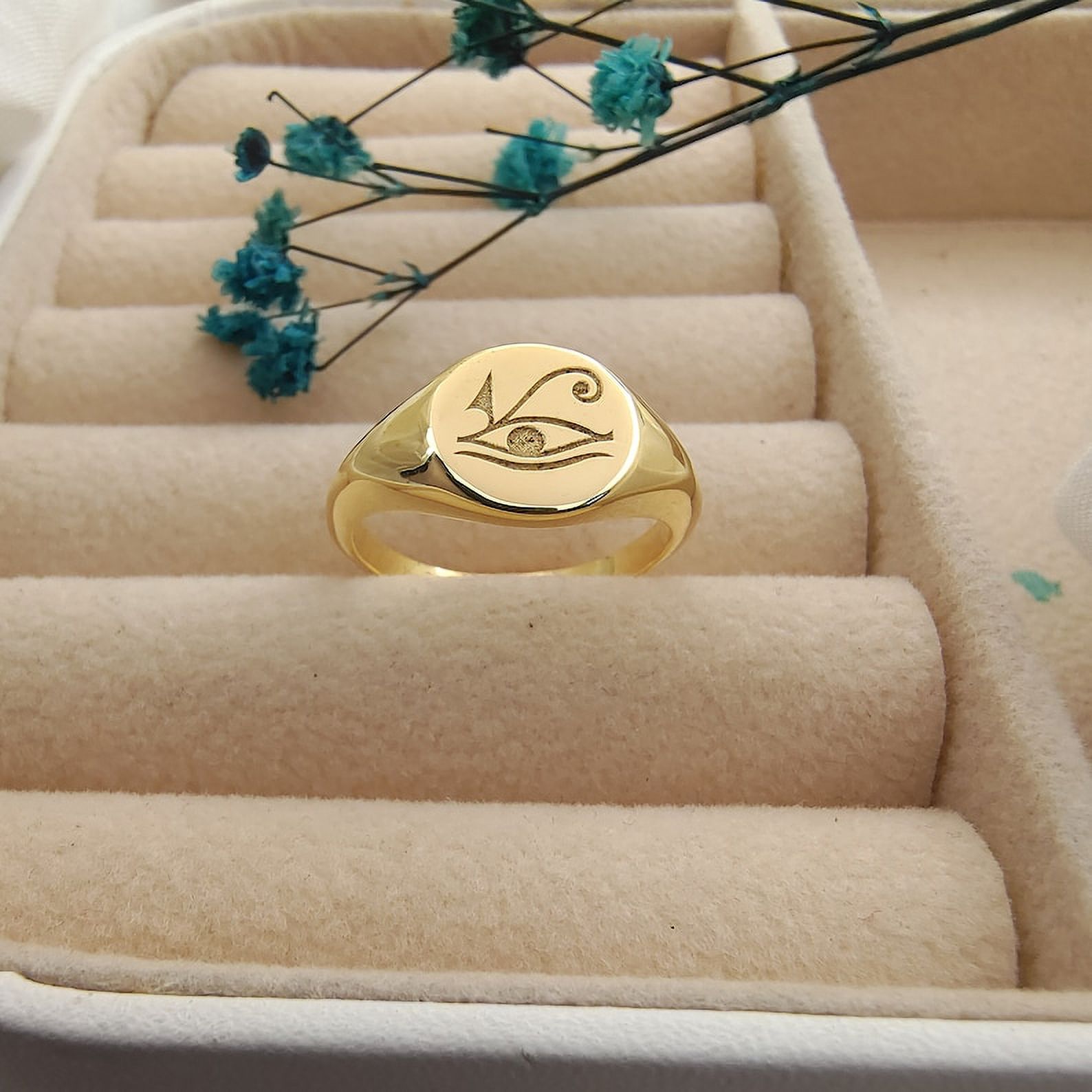 Aspire Jewels-925 Sterling Silver Eye Of Horus Ring, Egyptian Ring ...