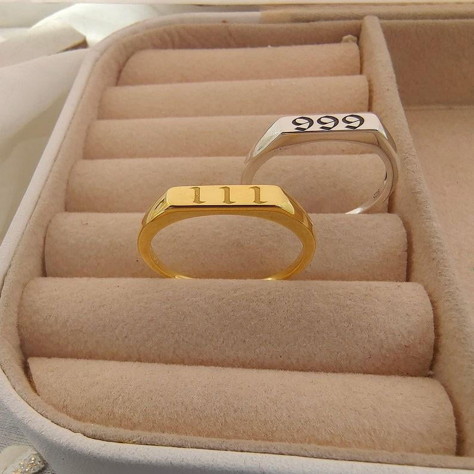 Aspire Jewels-Angel Number Ring, Sterling Silver Dainty Personalized ...