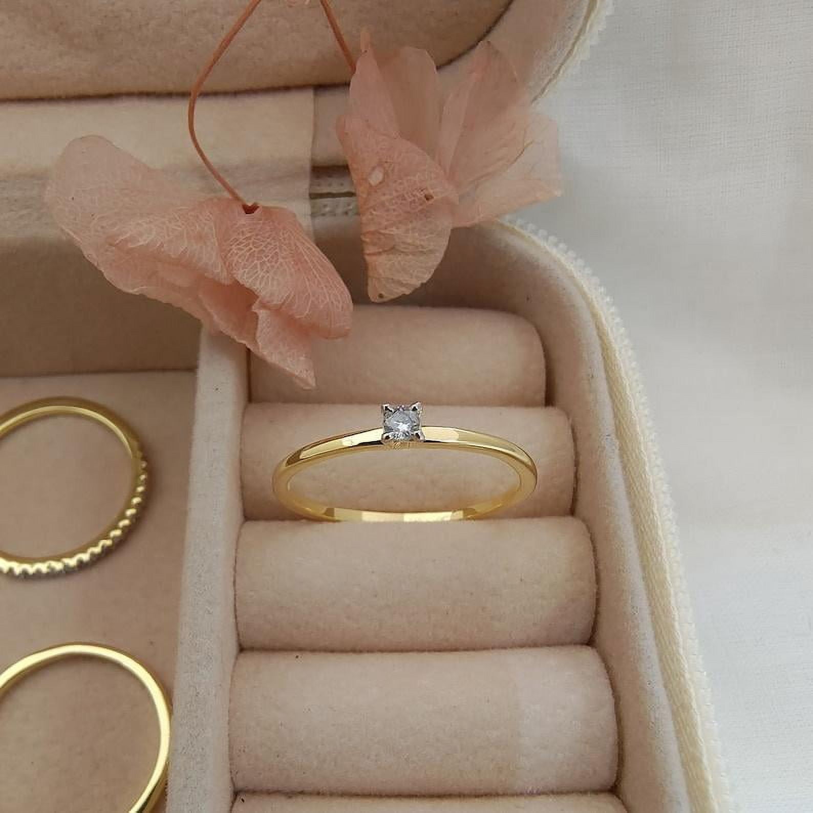 Aspire Jewels-One Stone Ring, Womens Ring, Sterling Silver Stacking ...