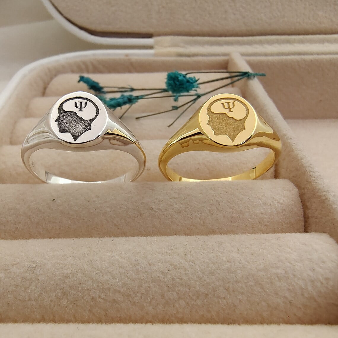 Aspire Jewels-Psychology Ring Sterling Silver Psi Symbol Jewelry ...