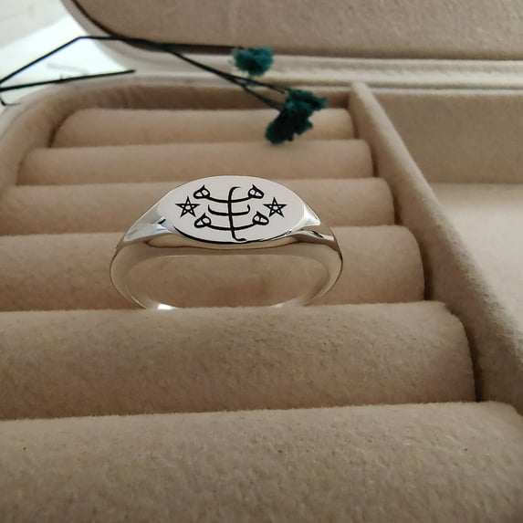 Aspire Jewels Sterling Silver 12x8mm Oval Baha'i Symbol Signet Ring ...