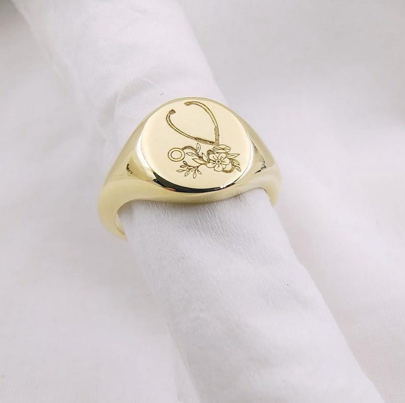 Aspire Jewels-Stethoscope Ring, Personalized Ring, Sterling Silver ...