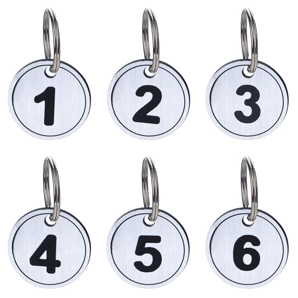 Aspire PACK of 20 Number Key Tags with Ring, ABS Numbered ID Tag ...