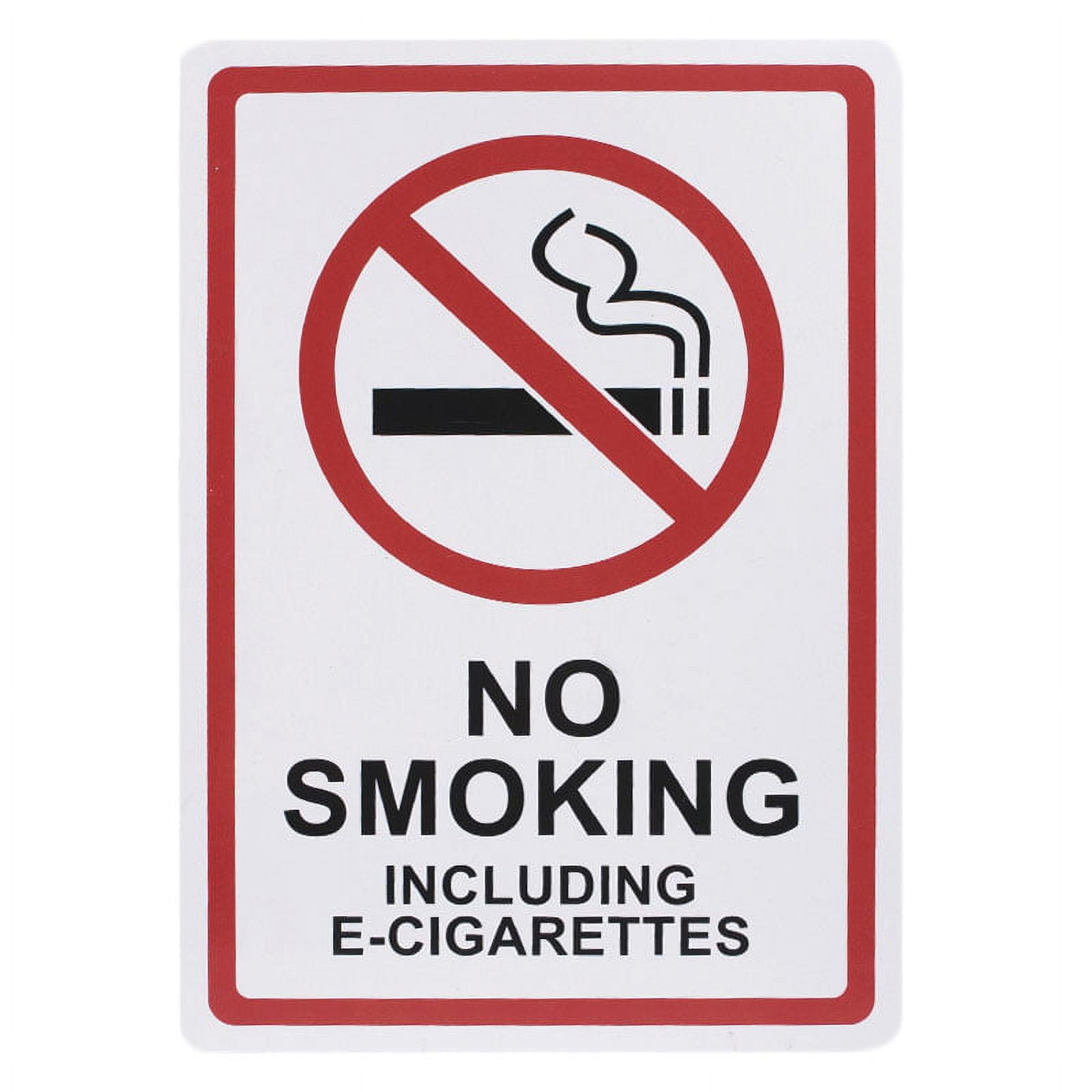 Aspire Plastic No Smoking Including E-Cigarettes Sign with 3M Tape, No ...