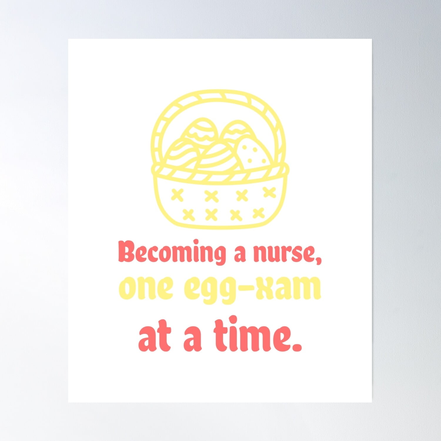 Aspiring Nurse Dad Joke Poster Wall Art, Modern Wall Decor, 8x12 ...
