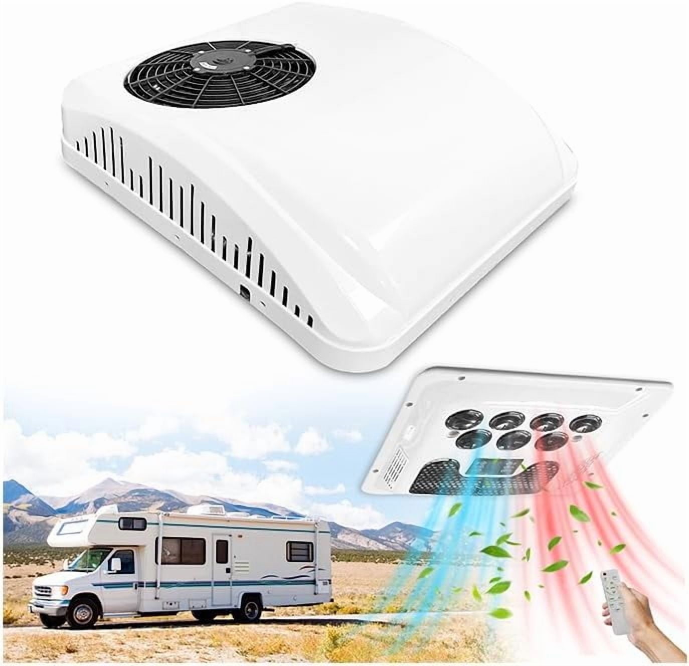 Aspligo 12V Rooftop Air Conditioner for RV 10000 BTU Heating & Cooling ...