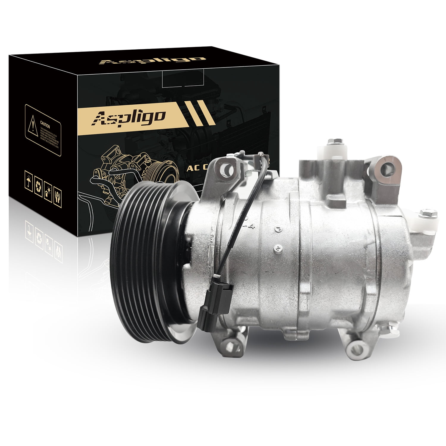 Aspligo CO11224C A/C Compressor with Clutch for Honda Accord 2.4L L4 ...