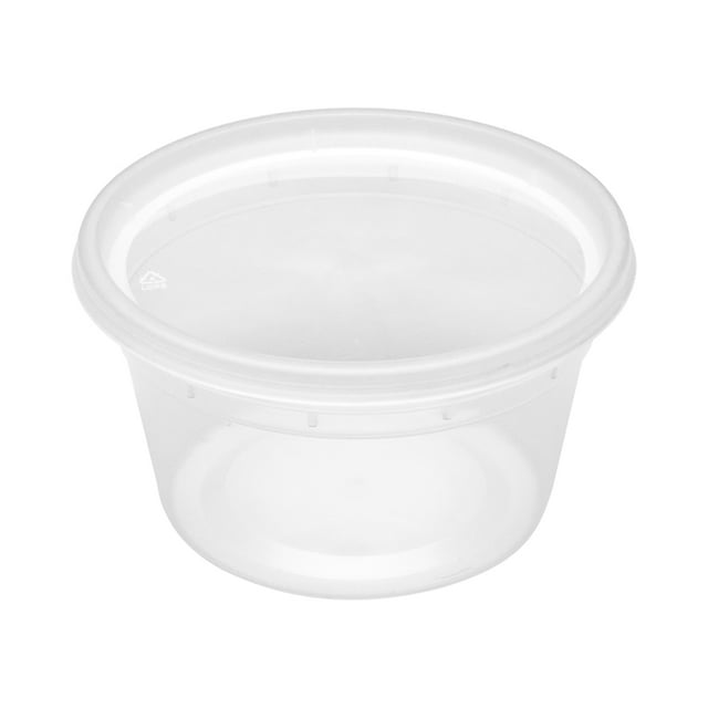 Asporto 12 oz Round Clear Plastic Soup Container - with Lid ...