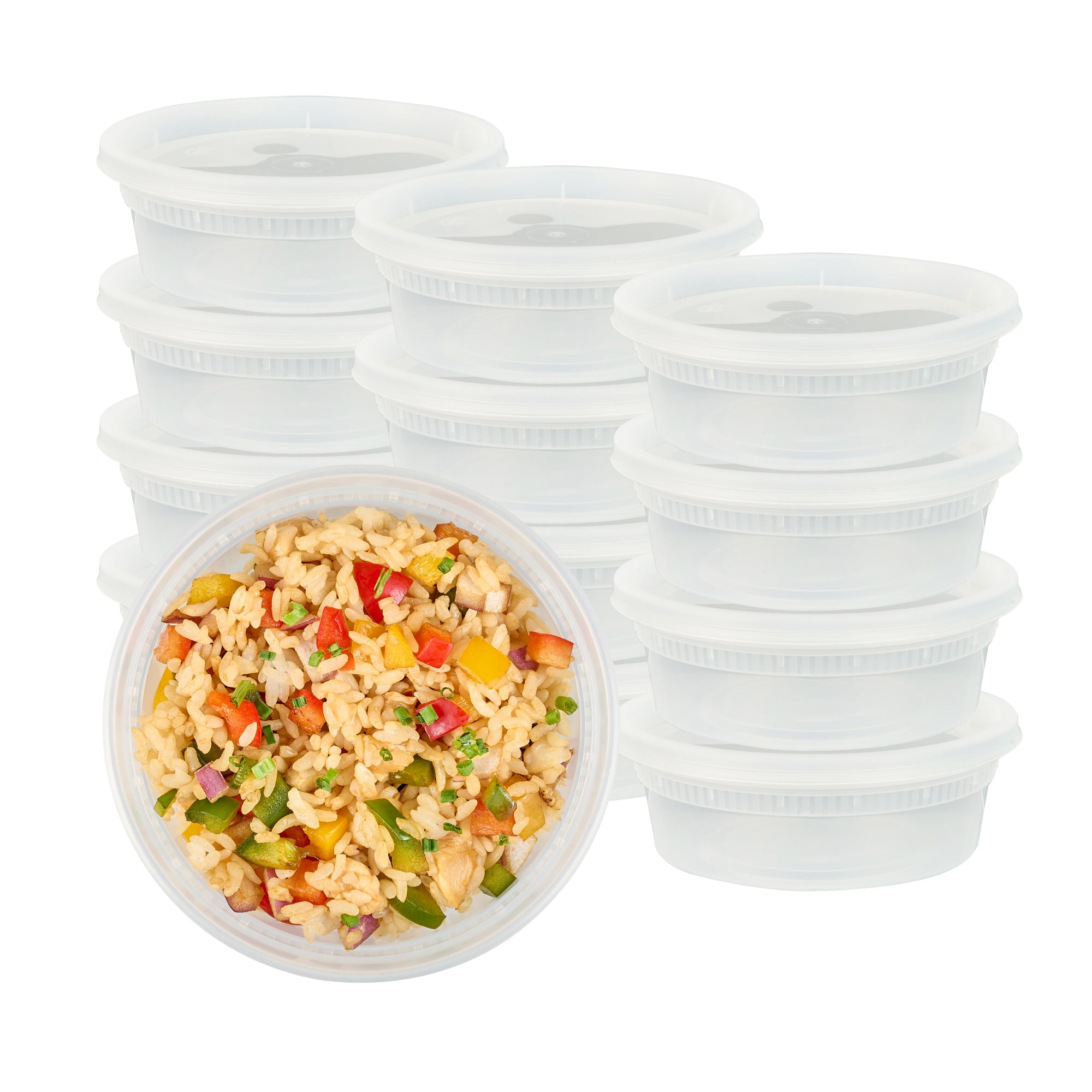 Restaurantware-Asporto 32 Ounce To Go Boxes, 100 Microwavable Round ...