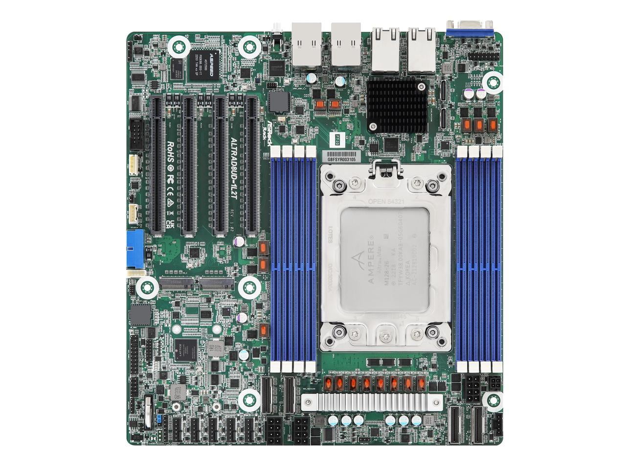 Asrock Rack Ampere Altra Bundle ALTRAD8UD-1L2T Deep Micro-ATX Server ...