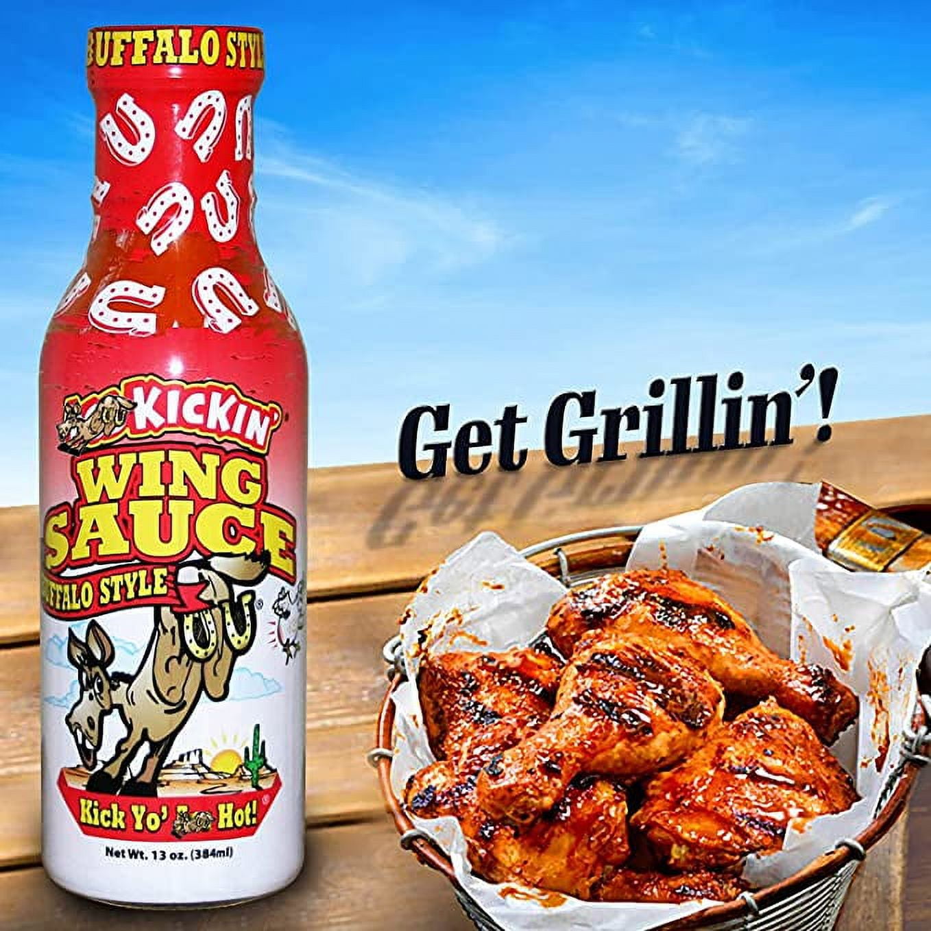 Ass Kickin’ Buffalo Style Wing Sauce - 13oz Net Content - Walmart.com