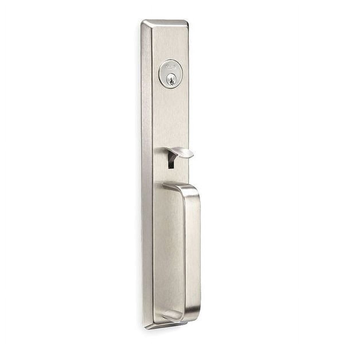 Assa Abloy Accentra Escutcheon Pull w/Lock and Thumbpiece 633F-US32D ...