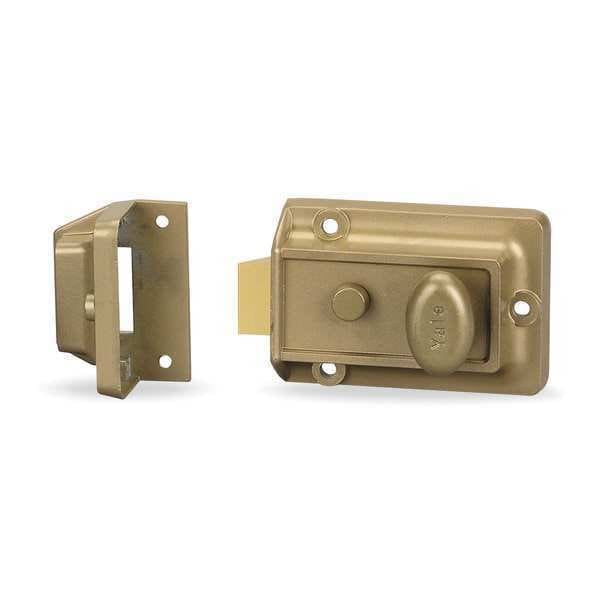 Assa Abloy Accentra Rimlock,Latchlock with Thumbturn,Brass 80 - Walmart.com