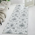 Assaile Bohemia Gray 2'*6' Area Rug,Machine Washable & Non-Slip, Soft ...