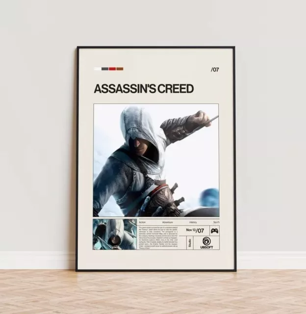 Assassin'S Creed Poster, Video Game Poster, Minimalist Game Print ...