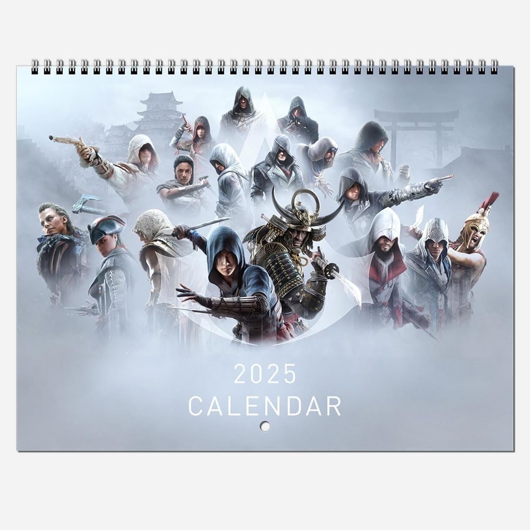 Assassin's Creed Wall Calendar 2025, Video Game Calendar, monthly ...