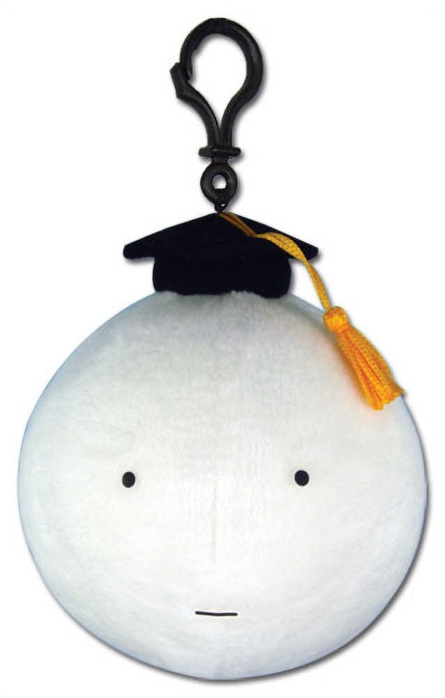 Assassination Classroom Koro Sensei White Serious Anime Plush Keychain ...