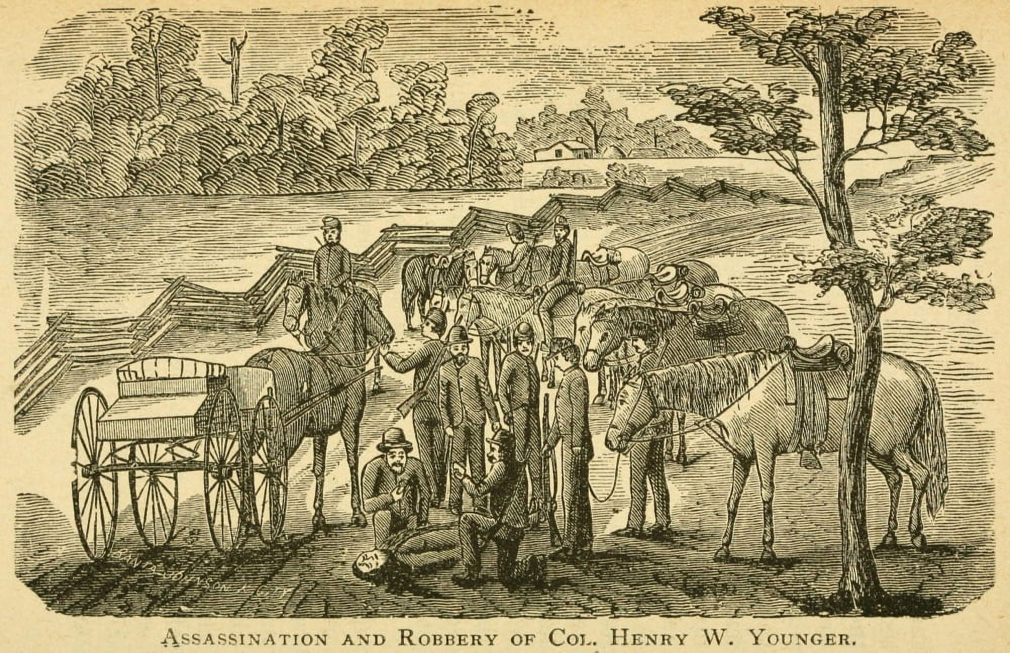 Assassination Of Colonel Henry Washington Younger History (36 x 24 ...