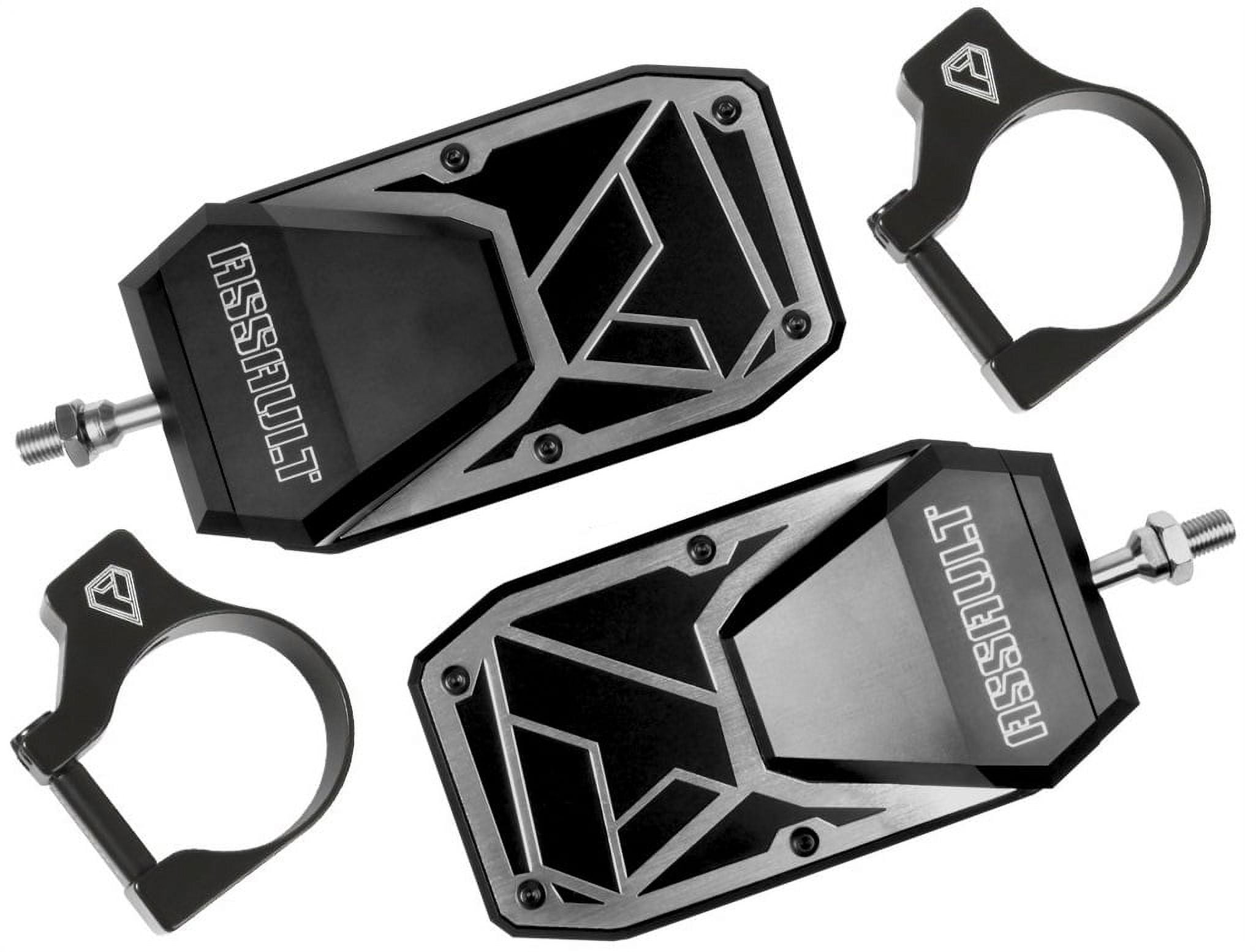 Assault Industries Phantom Convex Mirrors (Pair) w/ 2" Clamps - Raw ...