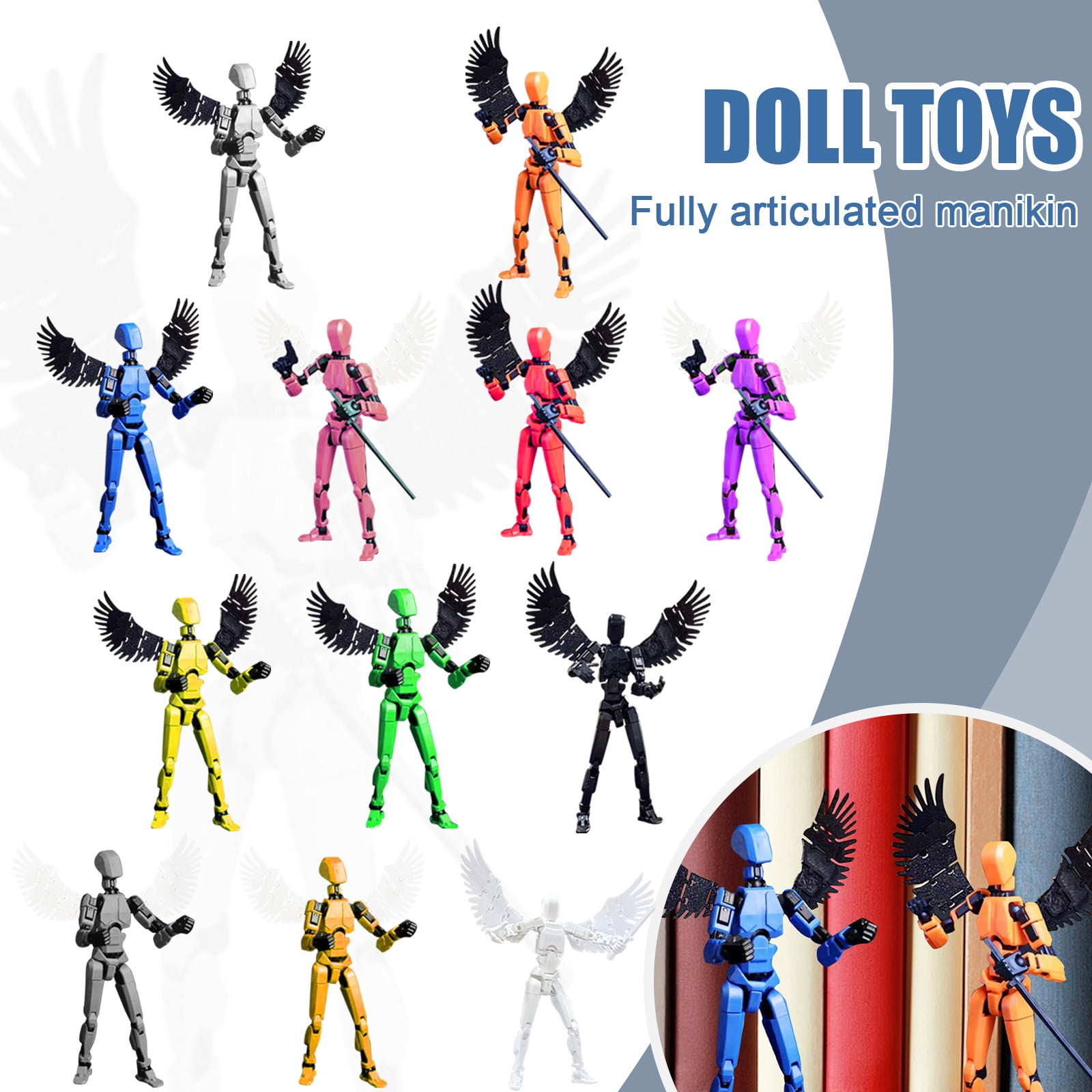 Assembed 3D Printed Stick 13 ActionFigure,Multi-Jointed Titan13 ...