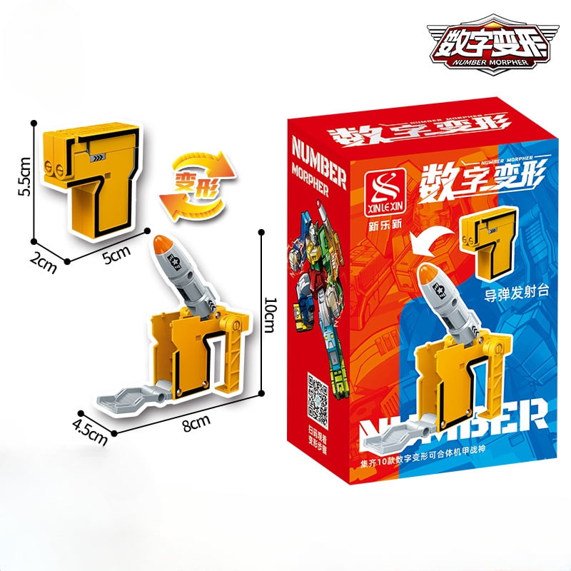 Assemble Number Action Figures Transforming Deformation Alphabet Letter ...