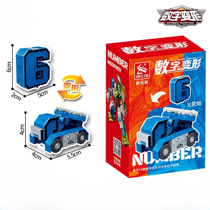 Assemble Number Action Figures Transforming Deformation Alphabet Letter ...