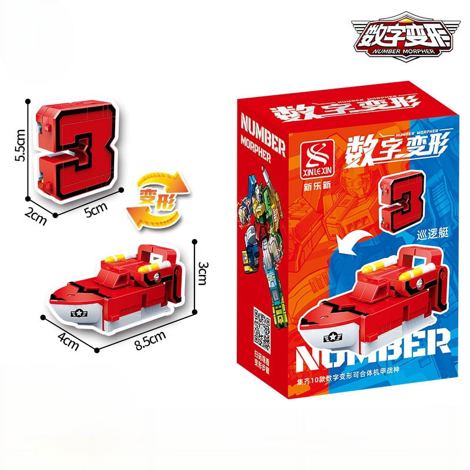 Assemble Number Action Figures Transforming Deformation Alphabet Letter ...