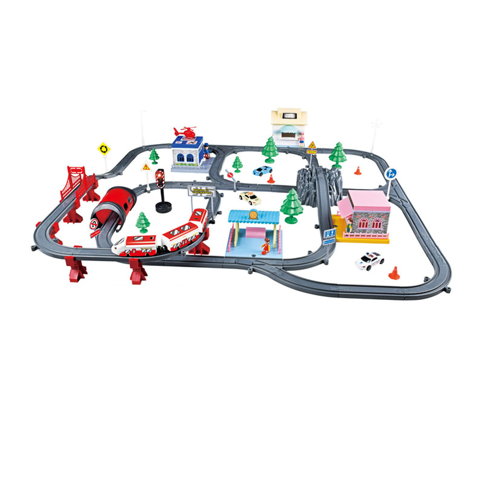 Assemble Railcar Toy Hand Eye Coordination Interactive DIY Train Race ...