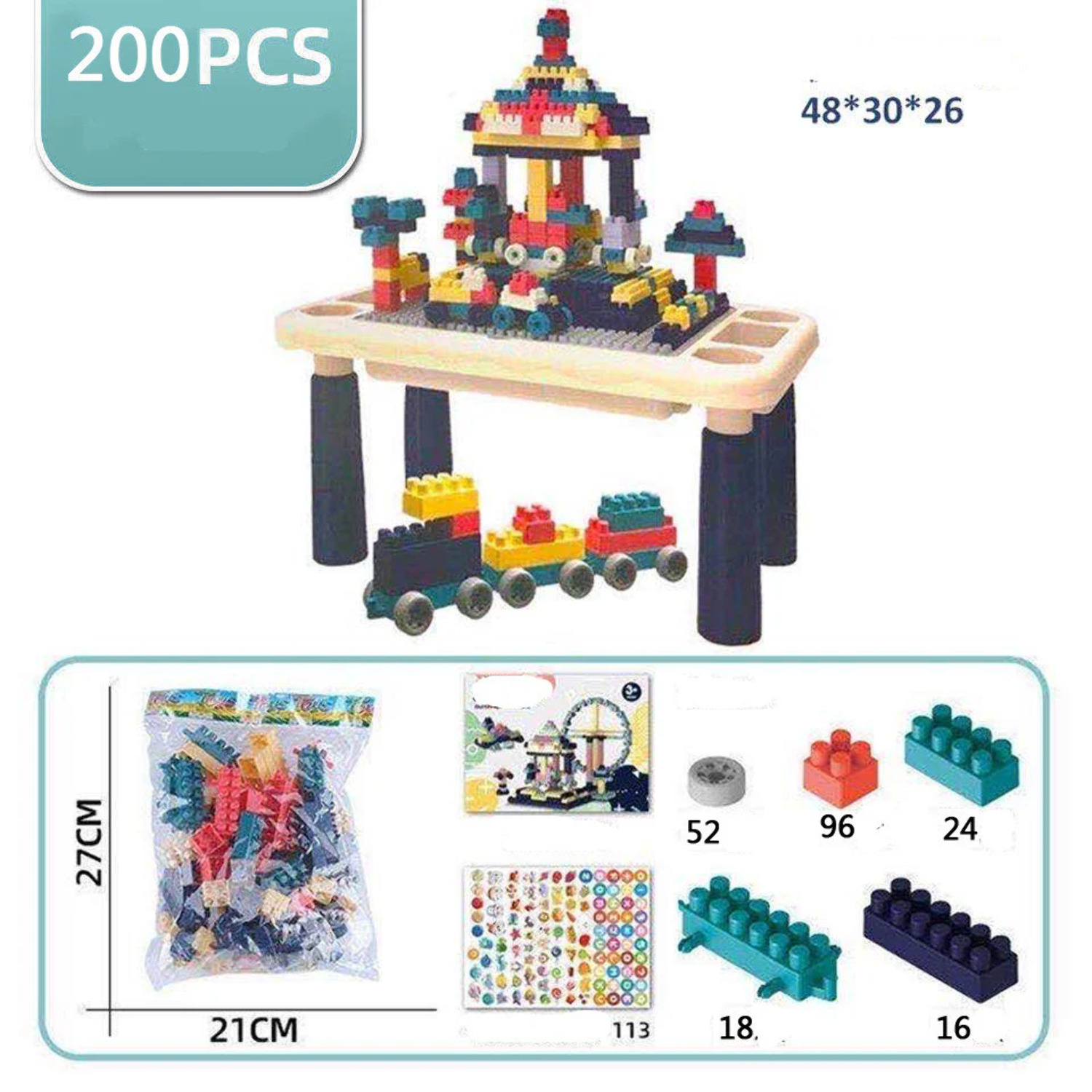 Assemble The Large-particle Building Blocks For Children - Walmart.com