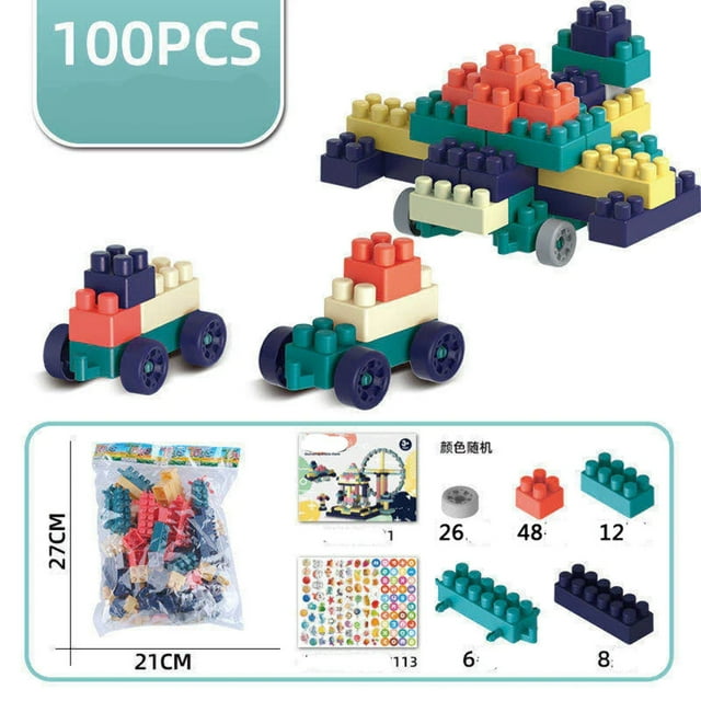 Assemble The Large-particle Building Blocks For Children - Walmart.com