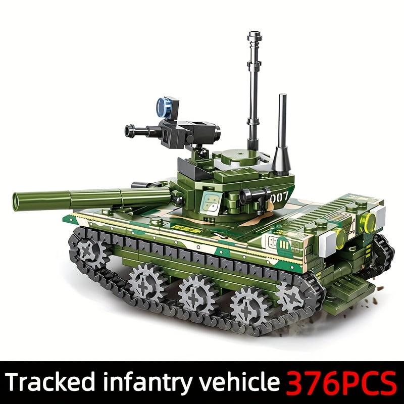 Assembled Building Blocks Main Battle Tank Toy Armored Vehicle Model ...