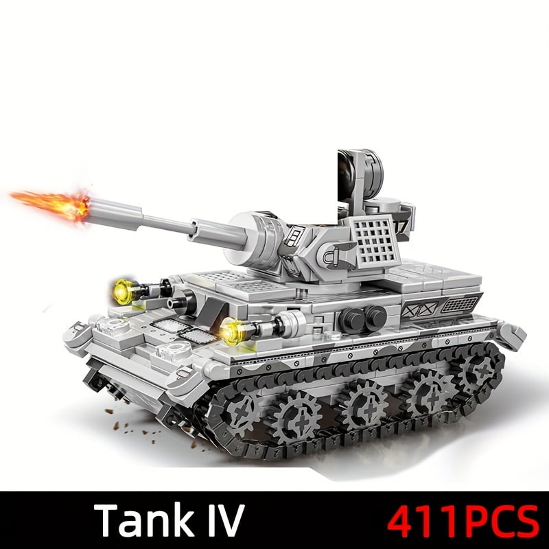Assembled Building Blocks Main Battle Tank Toy Armored Vehicle Model ...