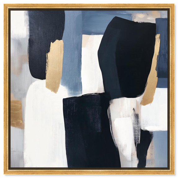 Assembled Color Pallete I Canvas Elegant Abstracts by Art Remedy, Gold ...
