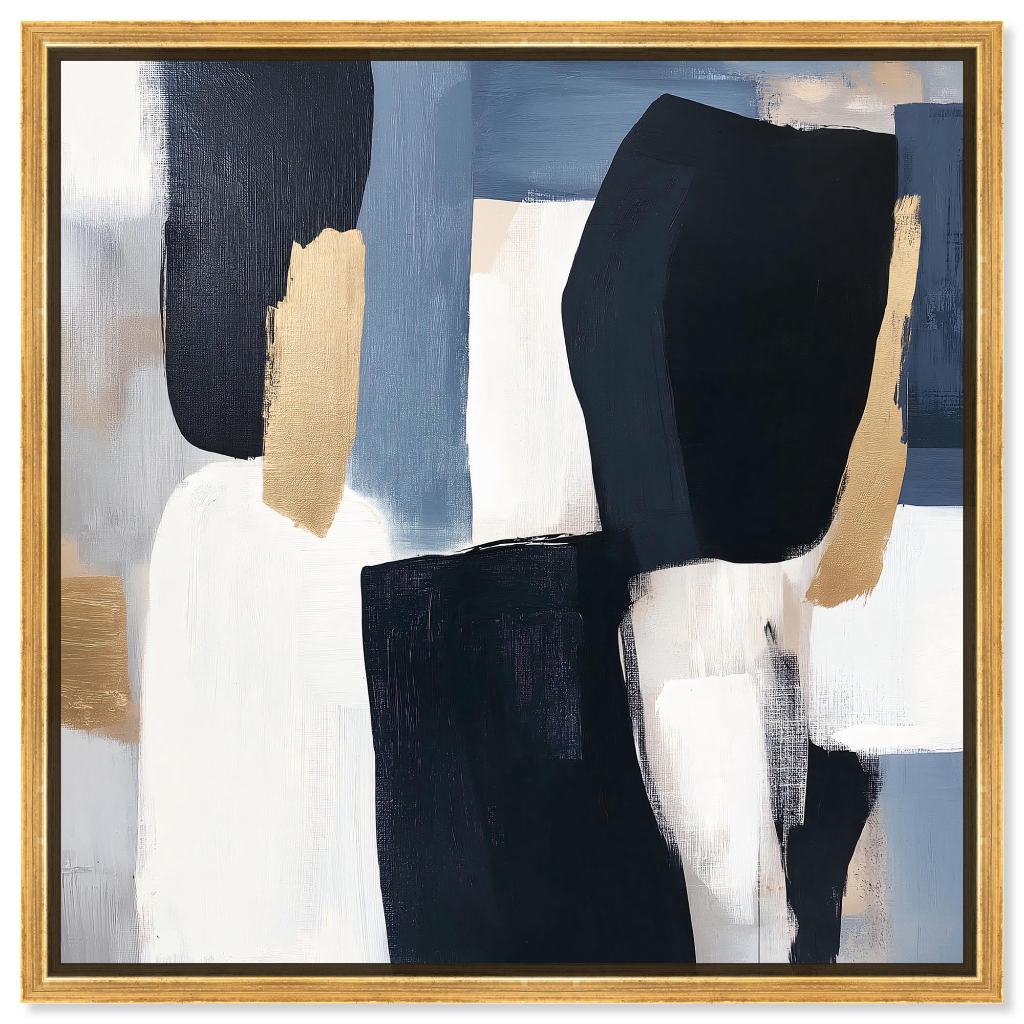 Assembled Color Pallete I Canvas Elegant Abstracts by Art Remedy, Gold ...