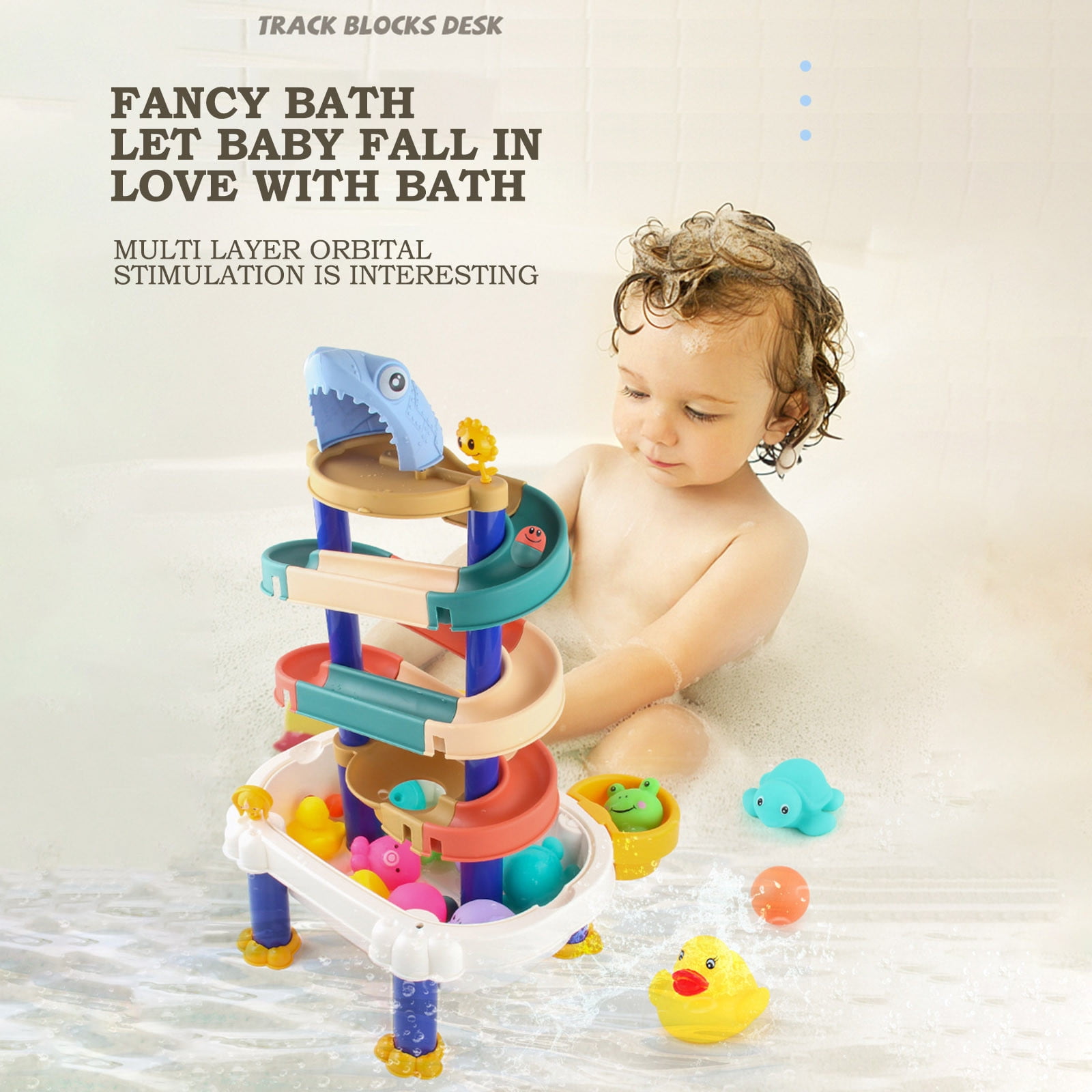 Assembled Spherical Slide DIY Assembled Water Bathing Water Slide Toy ...