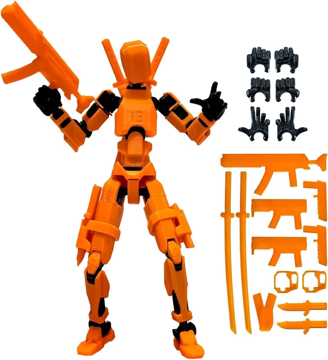 (Assembly Completed) 4Pcs T13 Action Figure Set,Titan 13 3D Printed ...