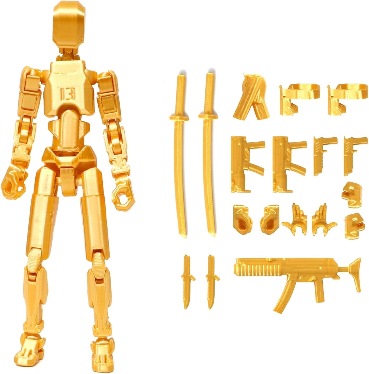 (Assembly Completed) 4Pcs T13 Action Figure Set,Titan 13 3D Printed ...