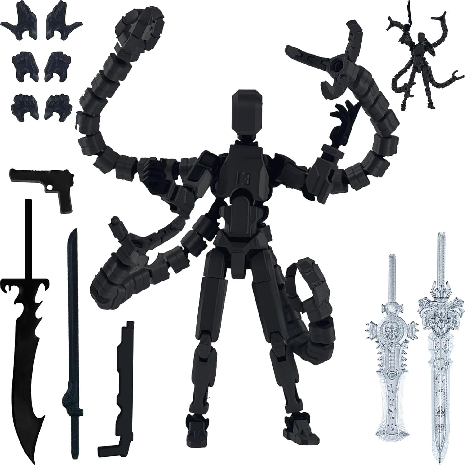 Assembly Completed 7.2inch T13 Action Figure 3D Printed Multi-Jointed ...