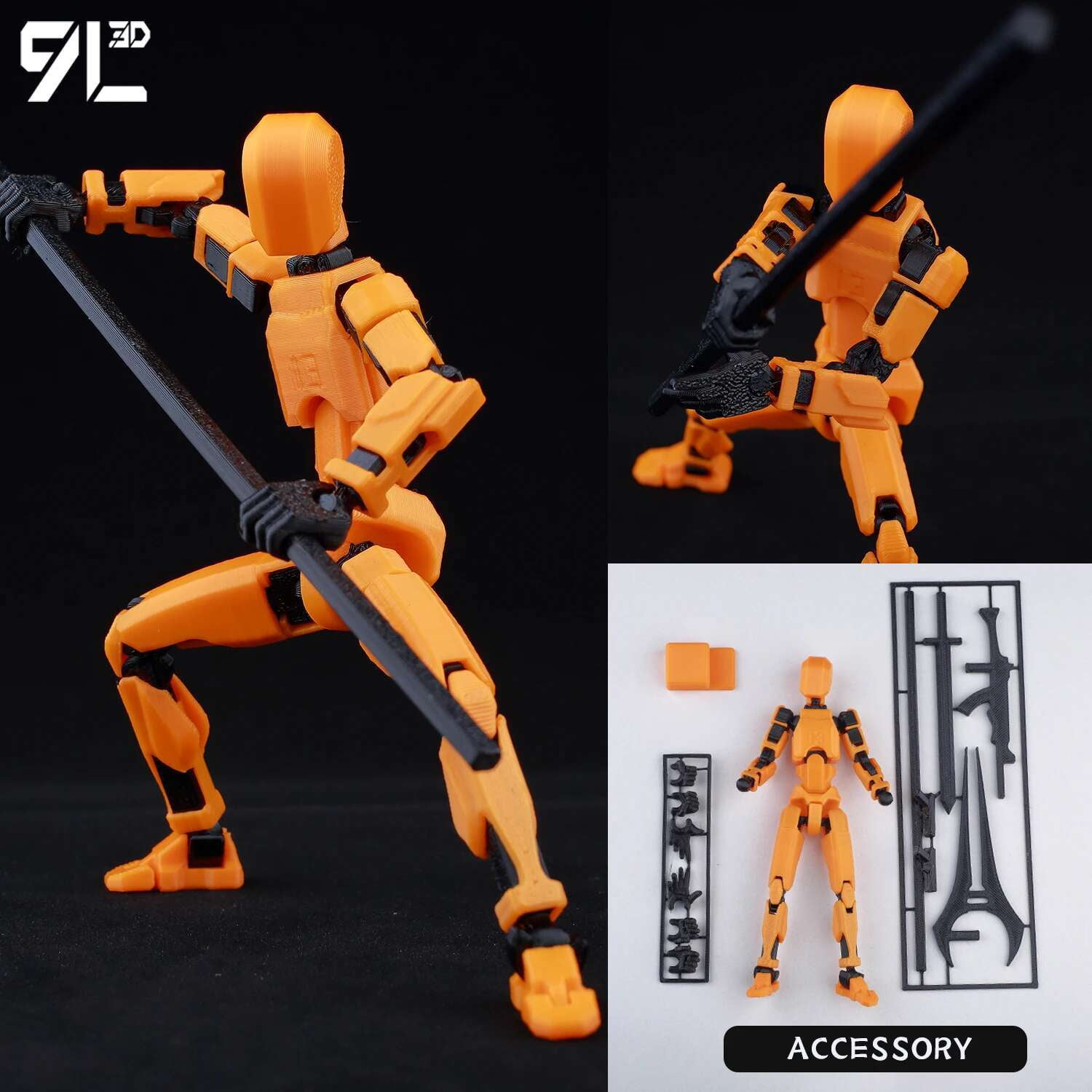 Assembly Completed Lucky 13 Figure Toy Dummy 3D Printed Movable ...