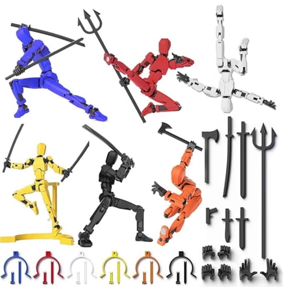 Assembly Completed T13 Action Figure,3D Printed Multi-Jointed Movable ...