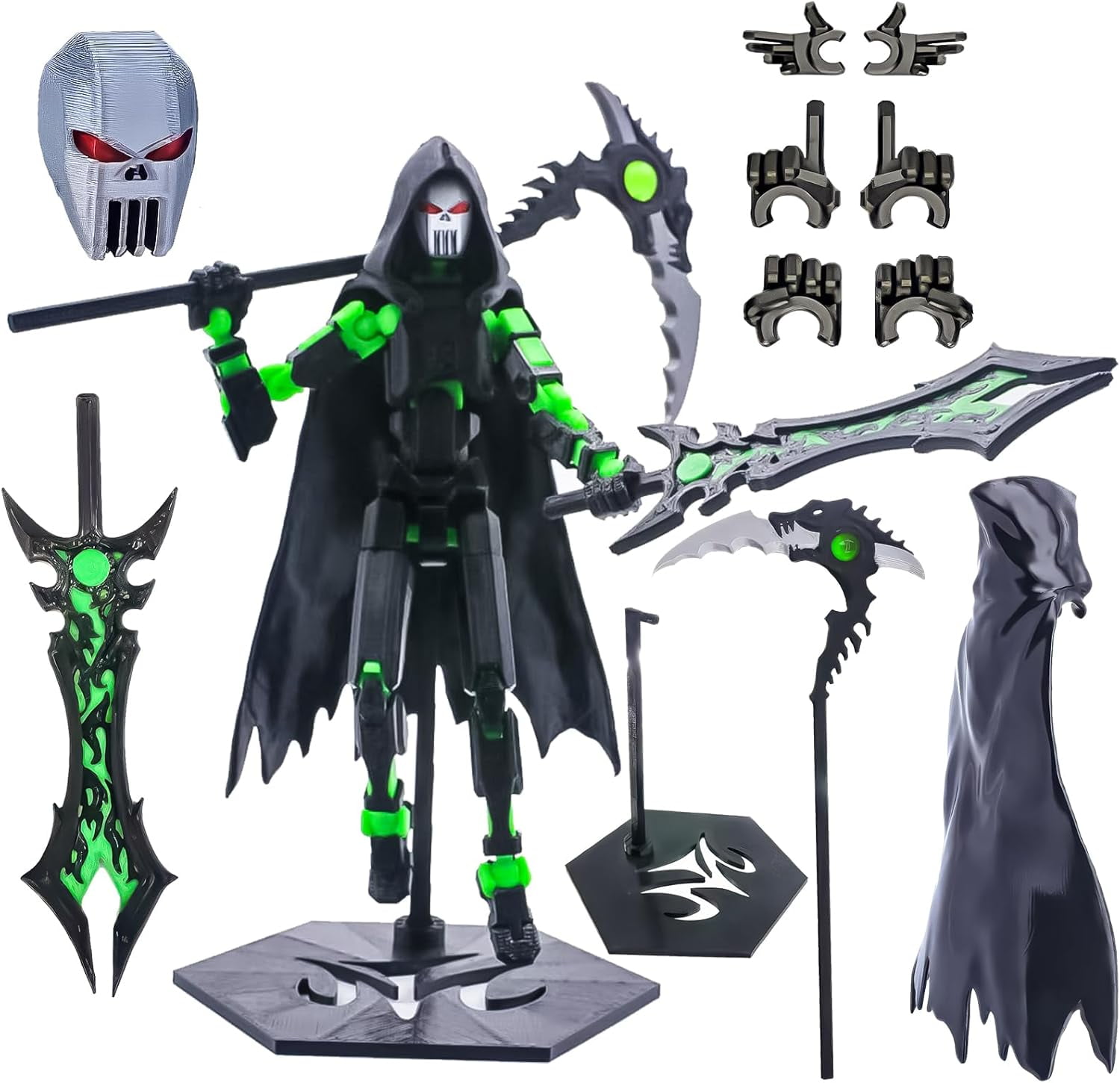 (Assembly Completed) T13 Action Figure Set, 3D Printed Action Figures ...