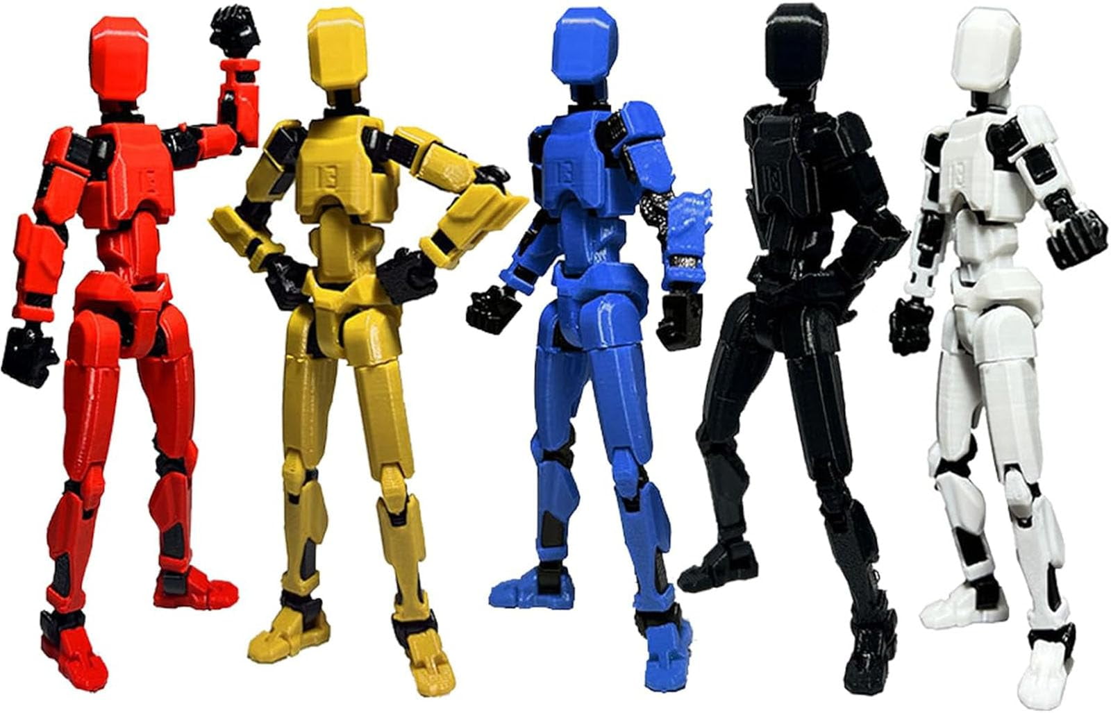 (Assembly Completed) T13 Action Figure Set, 3D Printed Multi-Jointed ...