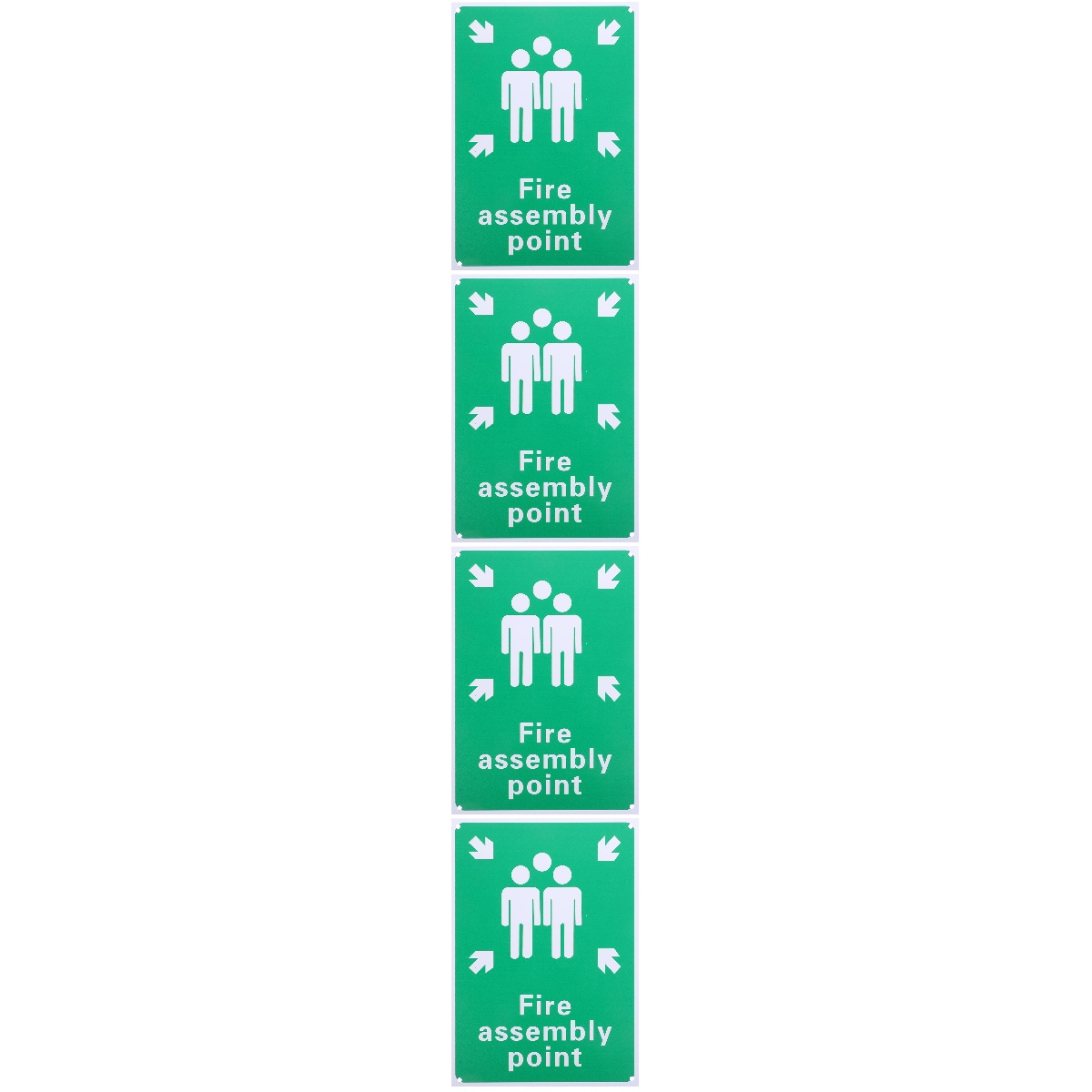 Assembly Point Sign for Emergency Office 4 Pack Fire Rally The Emblems ...