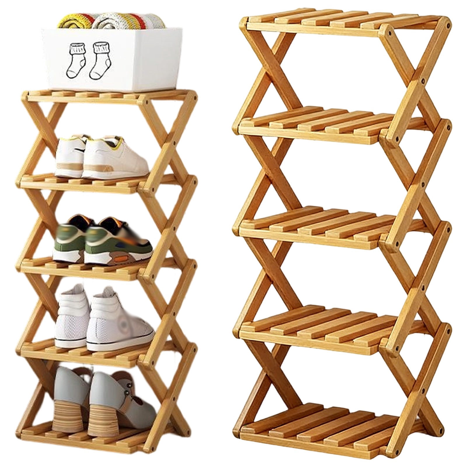 No Assembly Rack 2026 Upgraded Foldable Corner Shoe Rack 26 * 26 * 71Cm ...