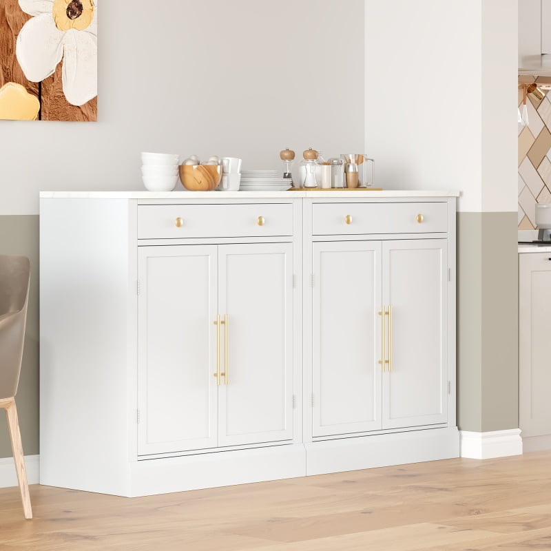 [Assembly Video Provided] TOPMAX Modern Freestanding Kitchen Pantry ...