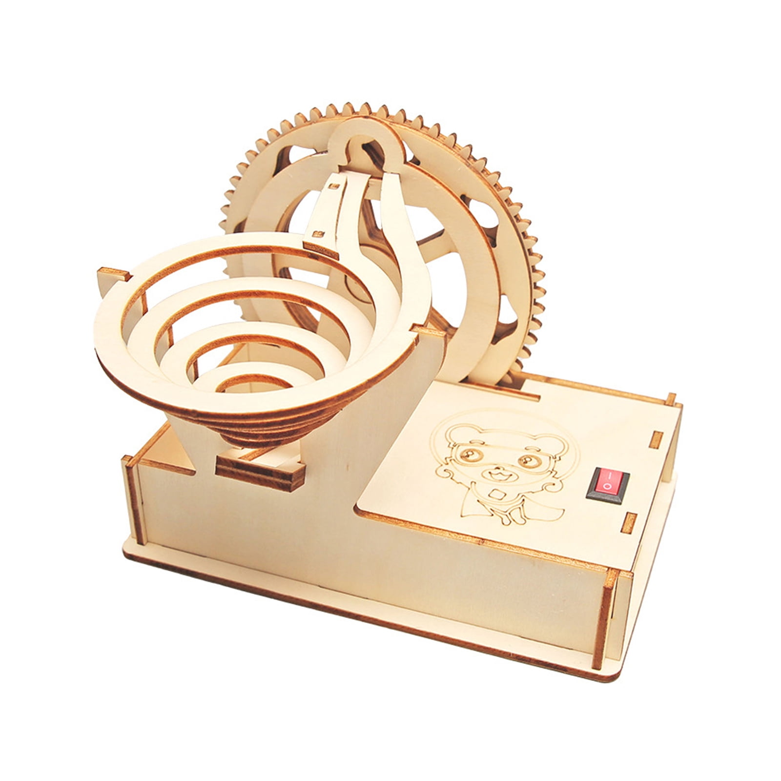 Assembly Wooden Mechanical Marble Track Gear Model Physics Teaching ...