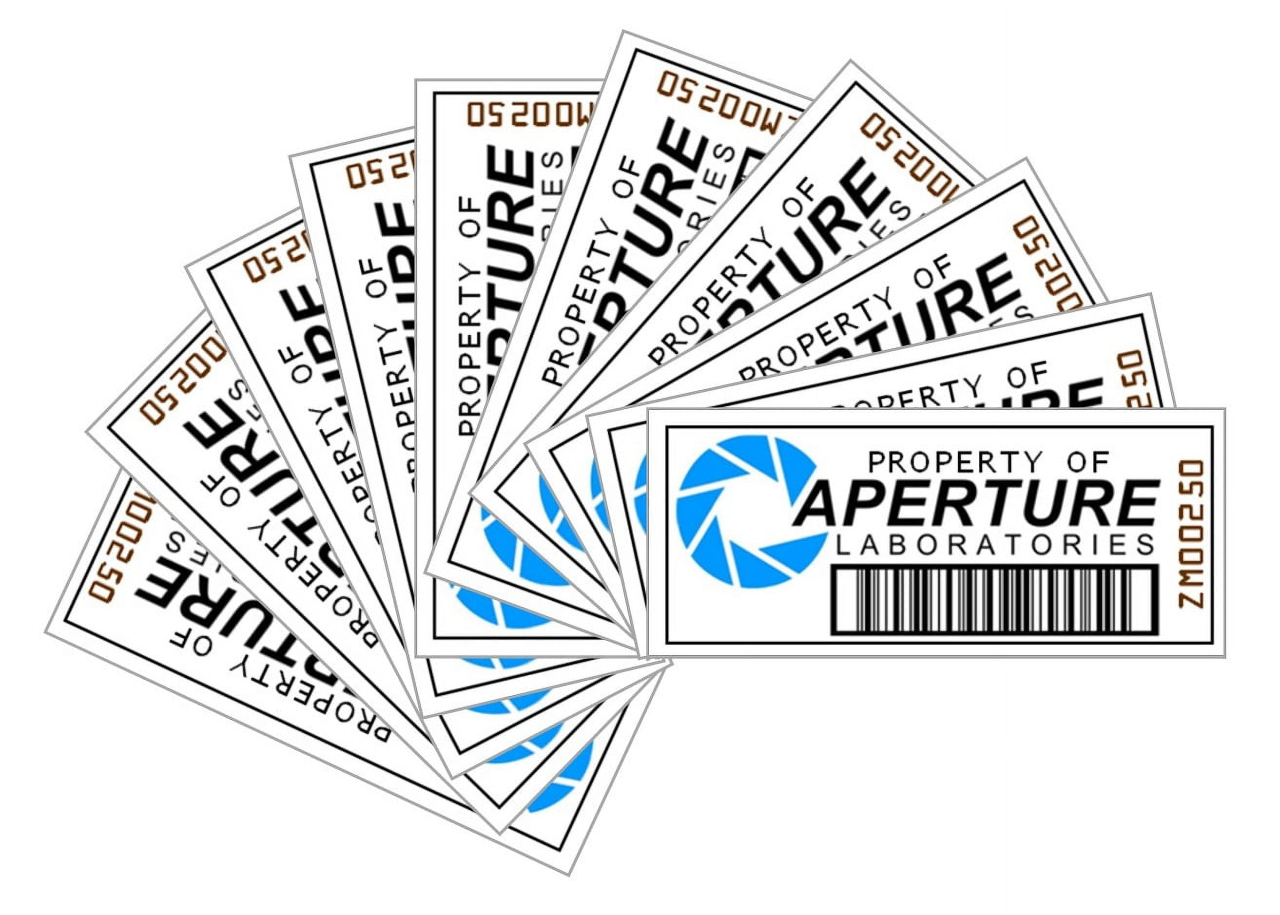 Asset Tag - Property of Aperture Laboratories - Portal - Walmart.com