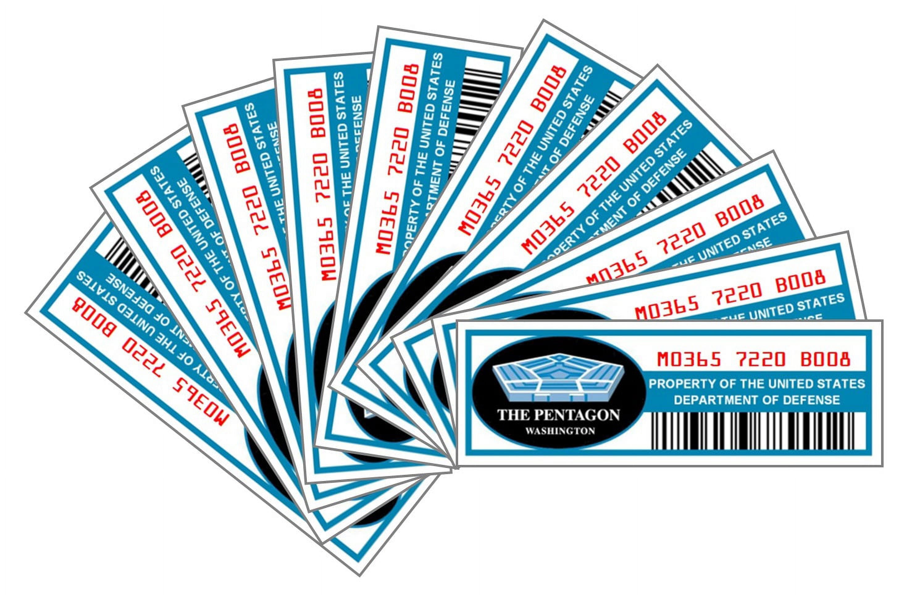 Asset Tag - Property of The Pentagon - Walmart.com
