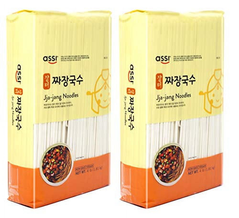 Assi Brand Oriental Style Noodle (Pasta) Dried Noodles, Jjajang, Net WT ...