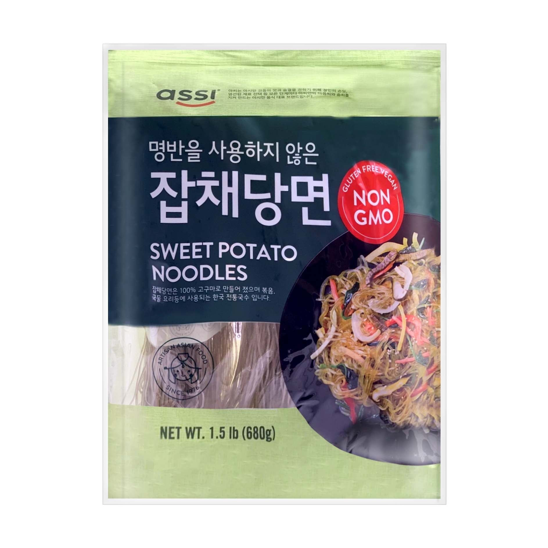 Assi, Sweet Potato Noodles, 1.5 LB, Japchae Noodles - Walmart.com